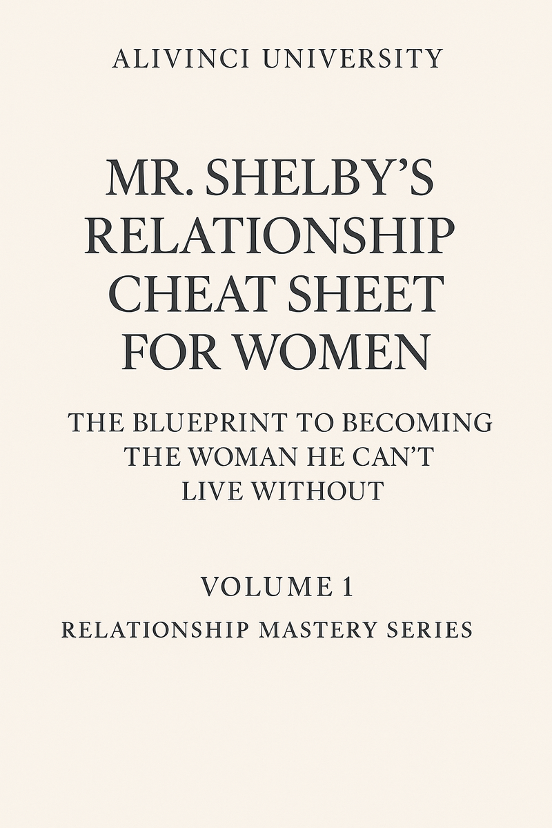 Mr. Shelby’s Relationship Cheat Sheet for Women – Volume 1 ...