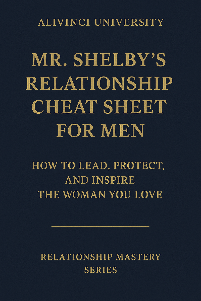 Mr. Shelby’s Relationship Cheat Sheet for Men – Volume 1 – AlivinciOfficial